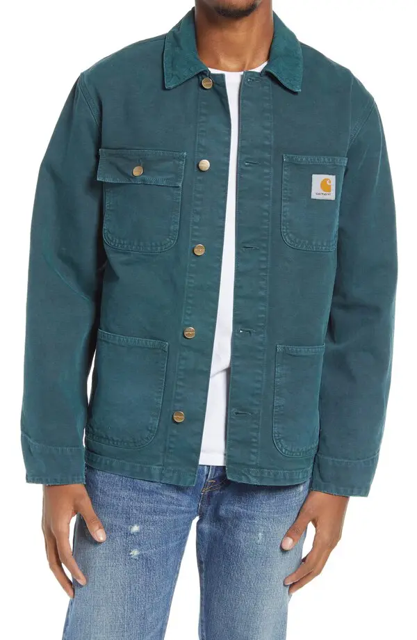 ジャケット・アウター Carhartt Wip /Michigan Coat Deep Lagoon Carhartt Work In Progress Michigan Coat - Deep Lagoon